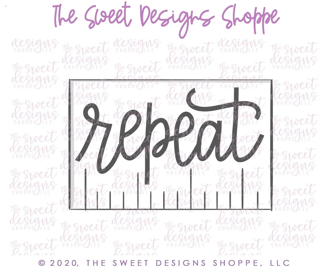 REPEAT Ruler - Cookie Cutter - Etsy