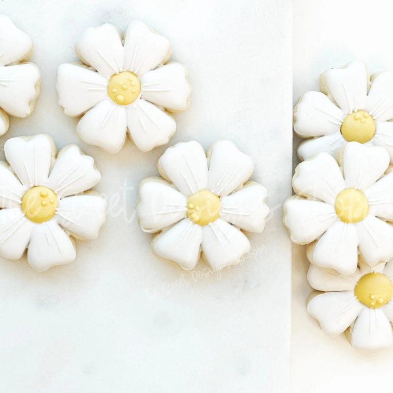 Daisy Cookies - Etsy