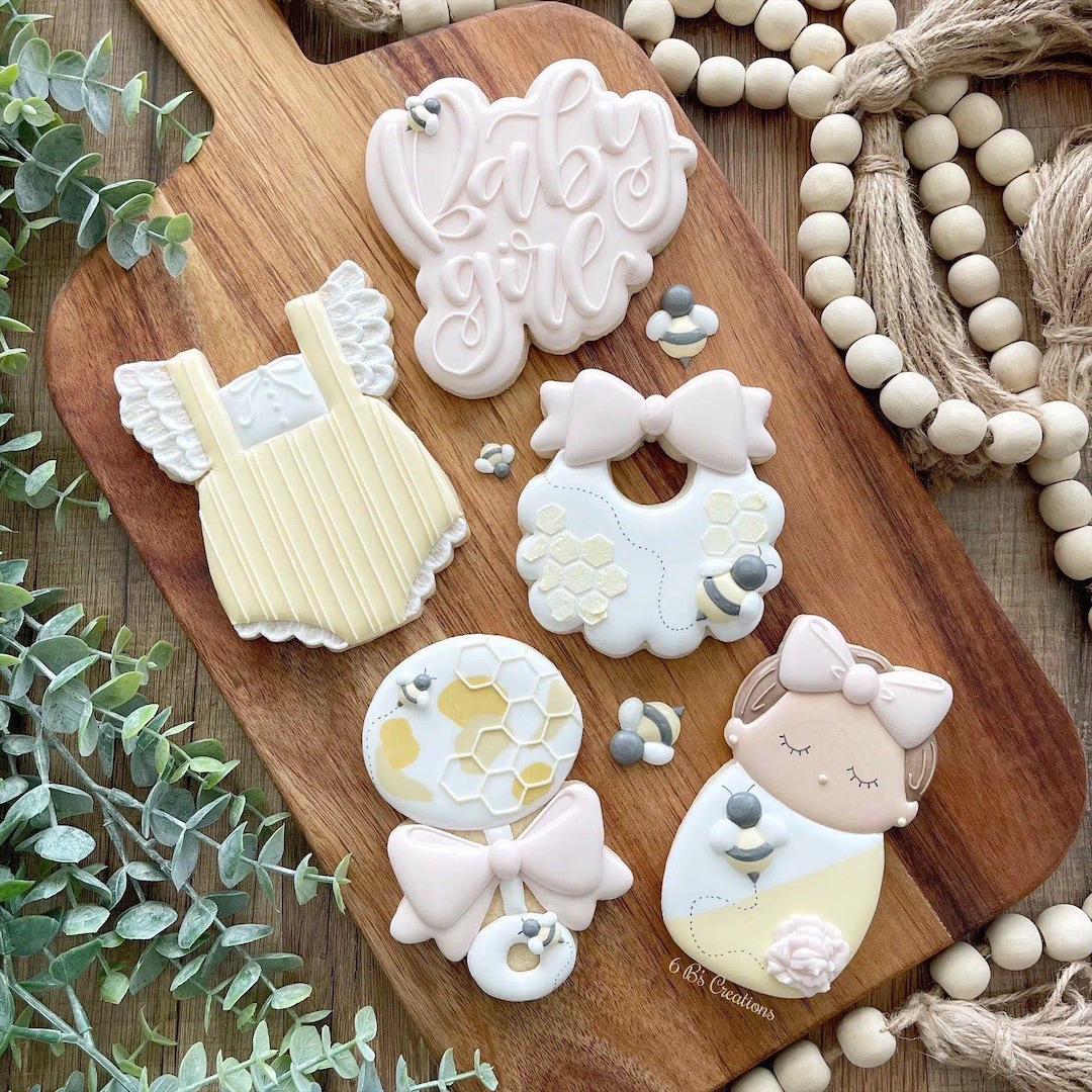 6b's Creations “baby Girl” Class Cookie Cutters Set - Set of 5 Cookie ...