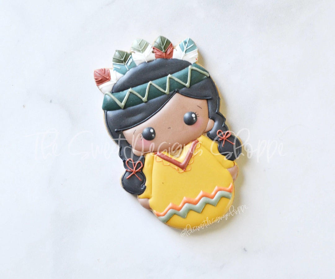 Wobbly Native American Girl - Cookie Cutter - Etsy