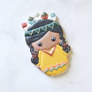 Wobbly Native American Girl - Cookie Cutter - Etsy