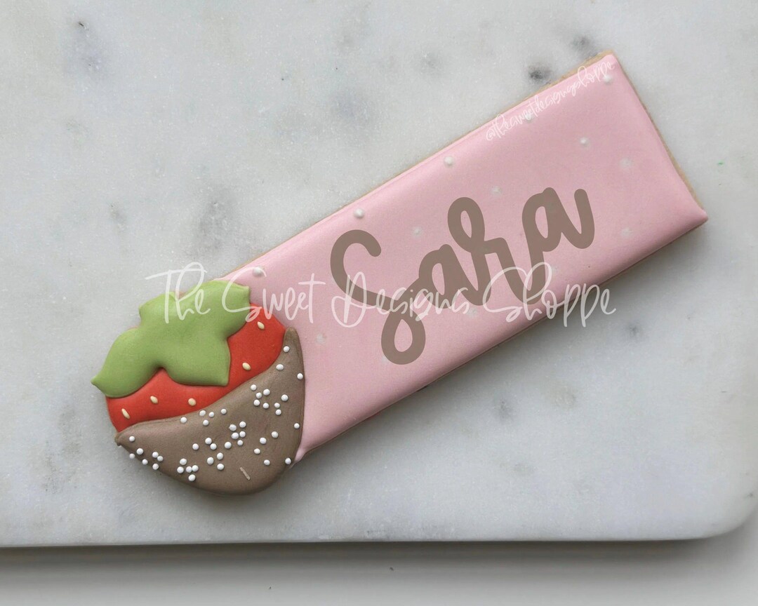 Strawberry Name Tag - Cookie Cutter - Etsy