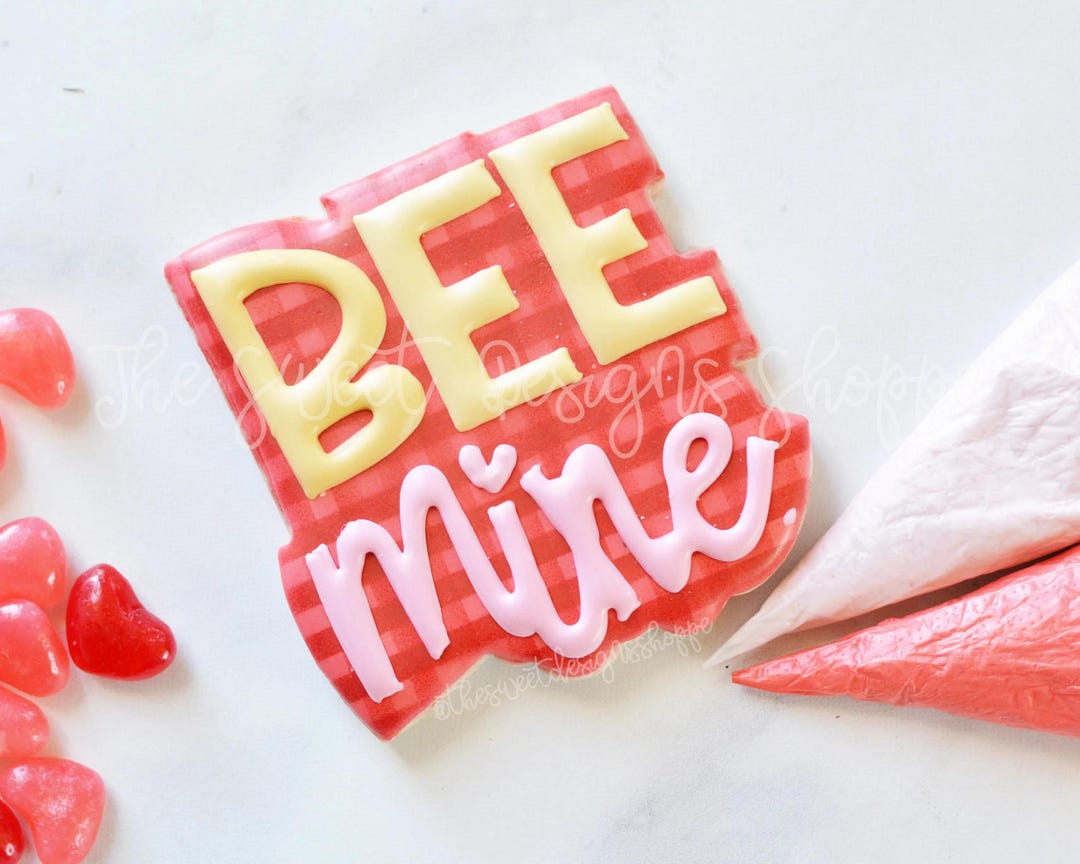 Bee Mine Modern Plaque - Cookie Cutter - Etsy