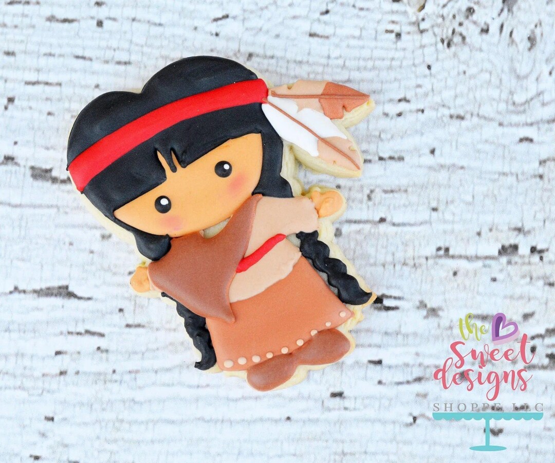 Native American Girl V2- Cookie Cutter - Etsy