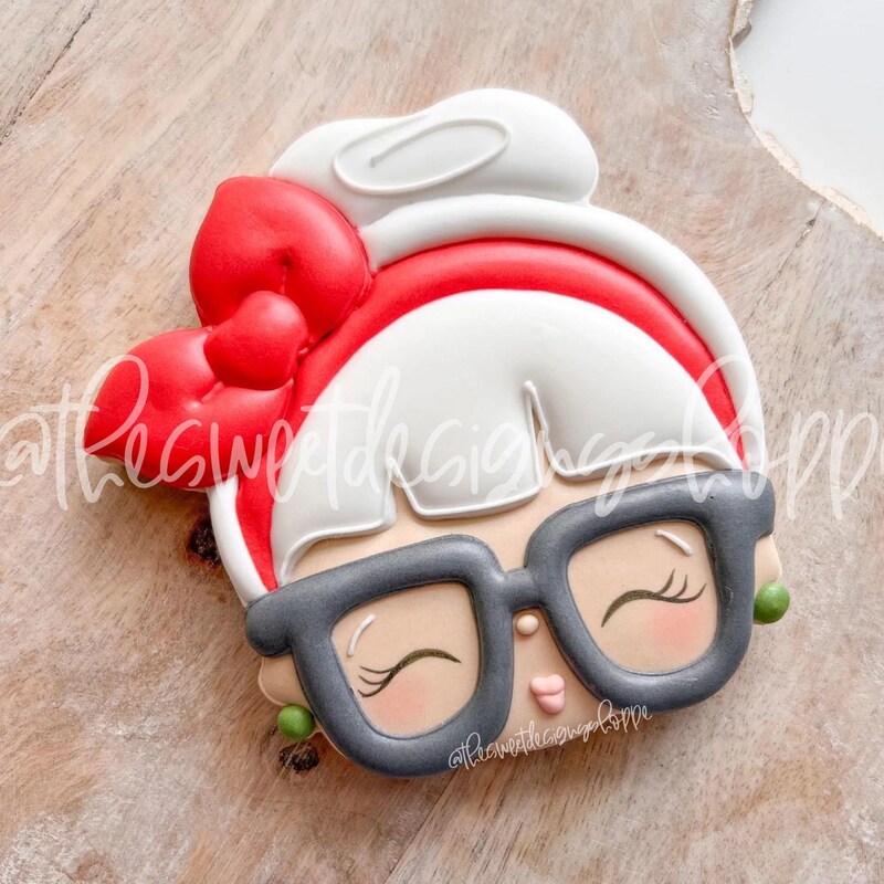 Mrs Claus Face - Etsy