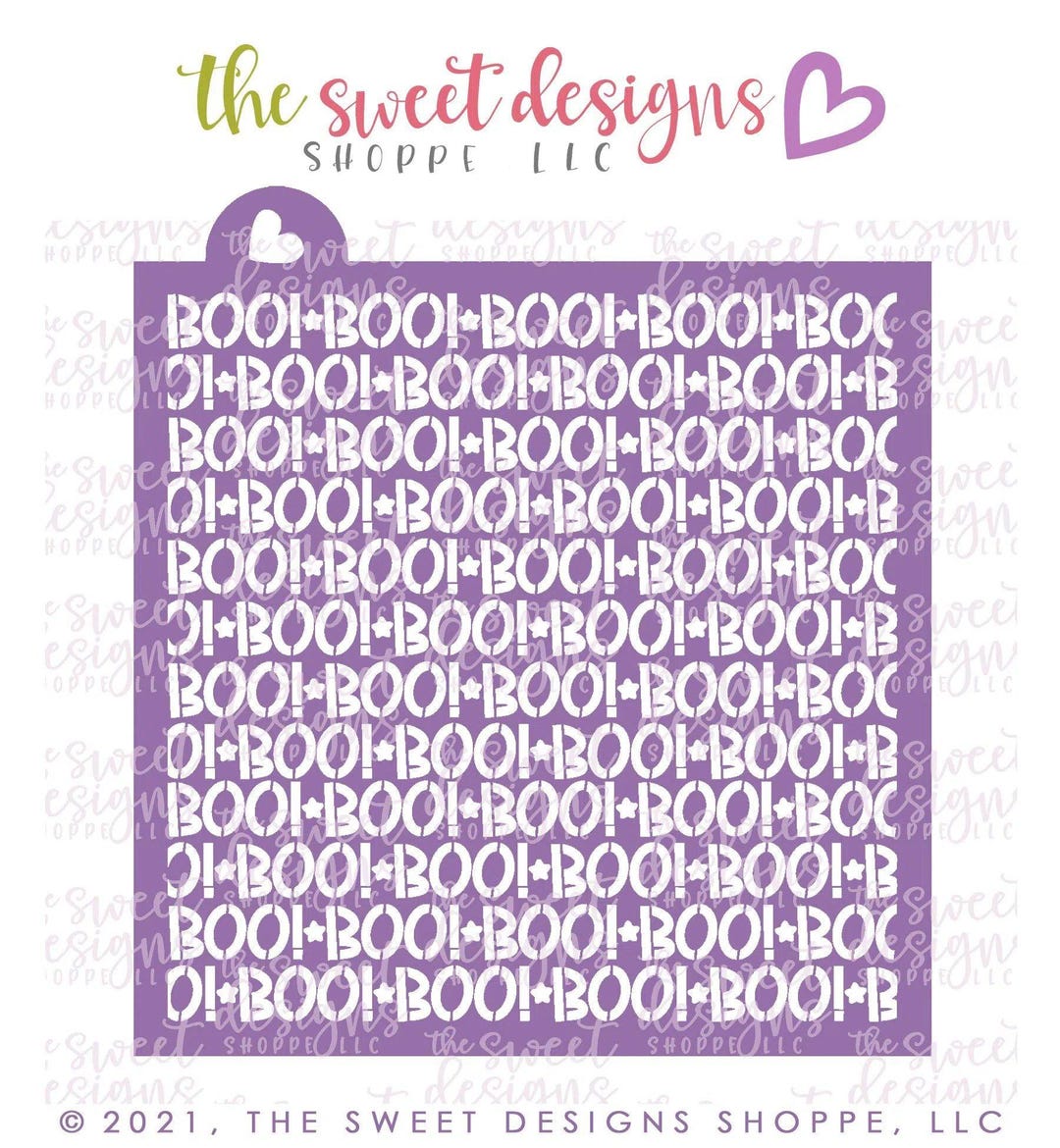 BOO ! Pattern - Stencil - Etsy