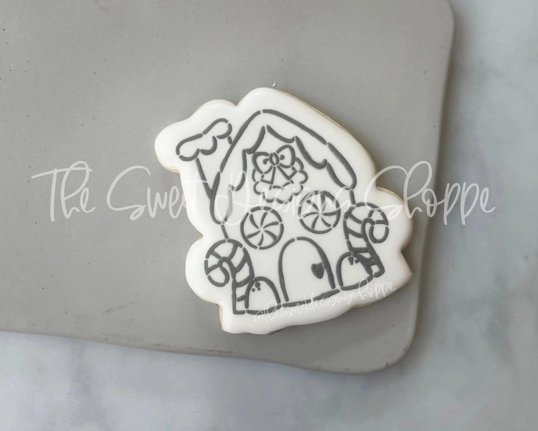 Bundle - PYOC Gingerbread House - Cookie Cutter & Stencil - Etsy