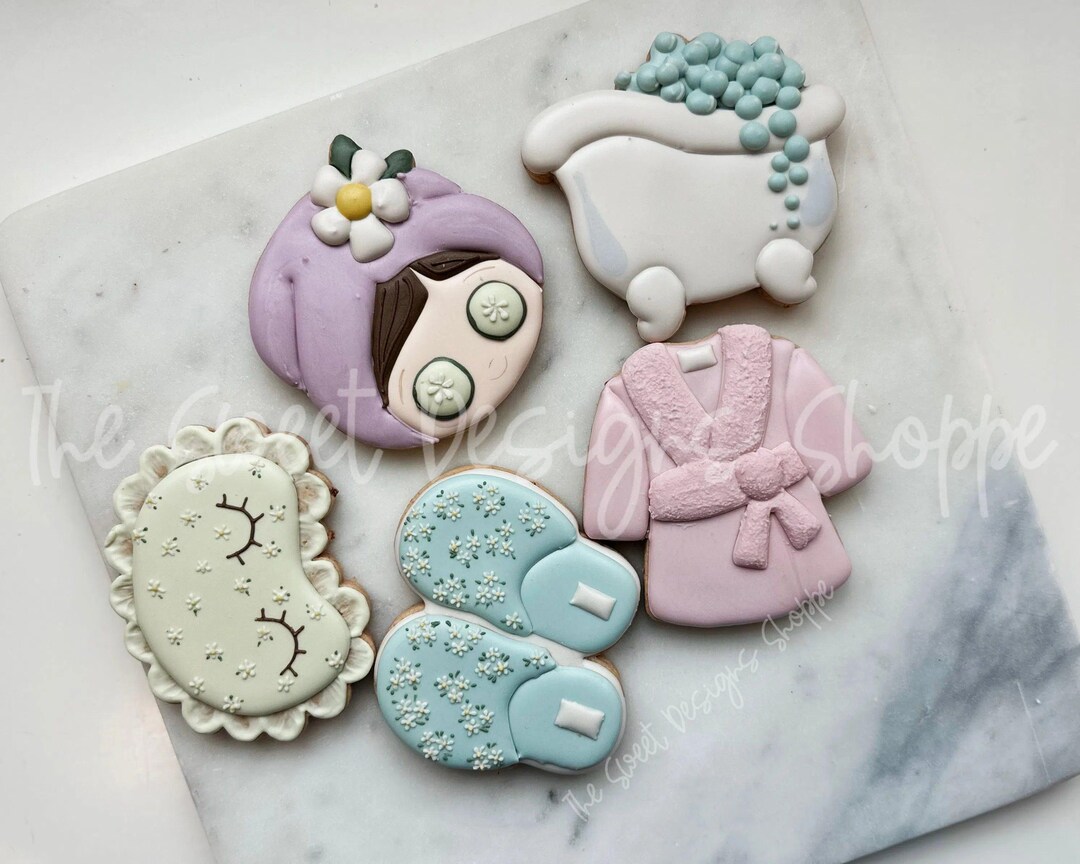 Spa Set Cookie Cutters - Set of 5 - Cookie Cutters - Etsy