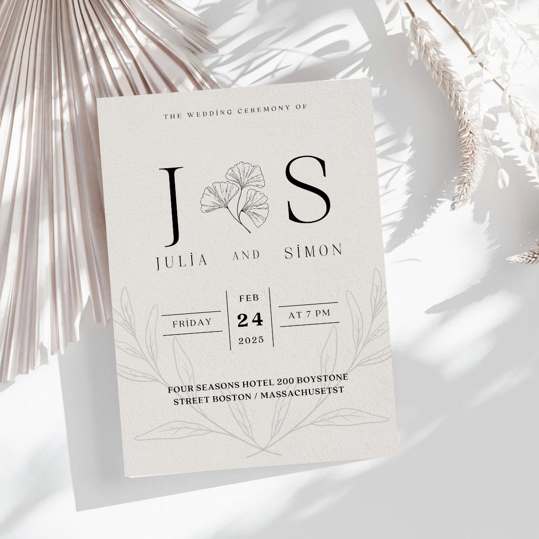 Elegant Custom Digital Invitations Personalized Wedding Invites ...