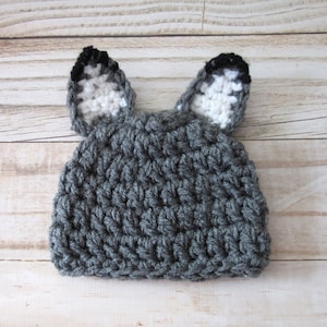 Baby Wolf Outfit, Newborn Wolf Diaper Cover Set, Baby Wolf Hat, Newborn ...