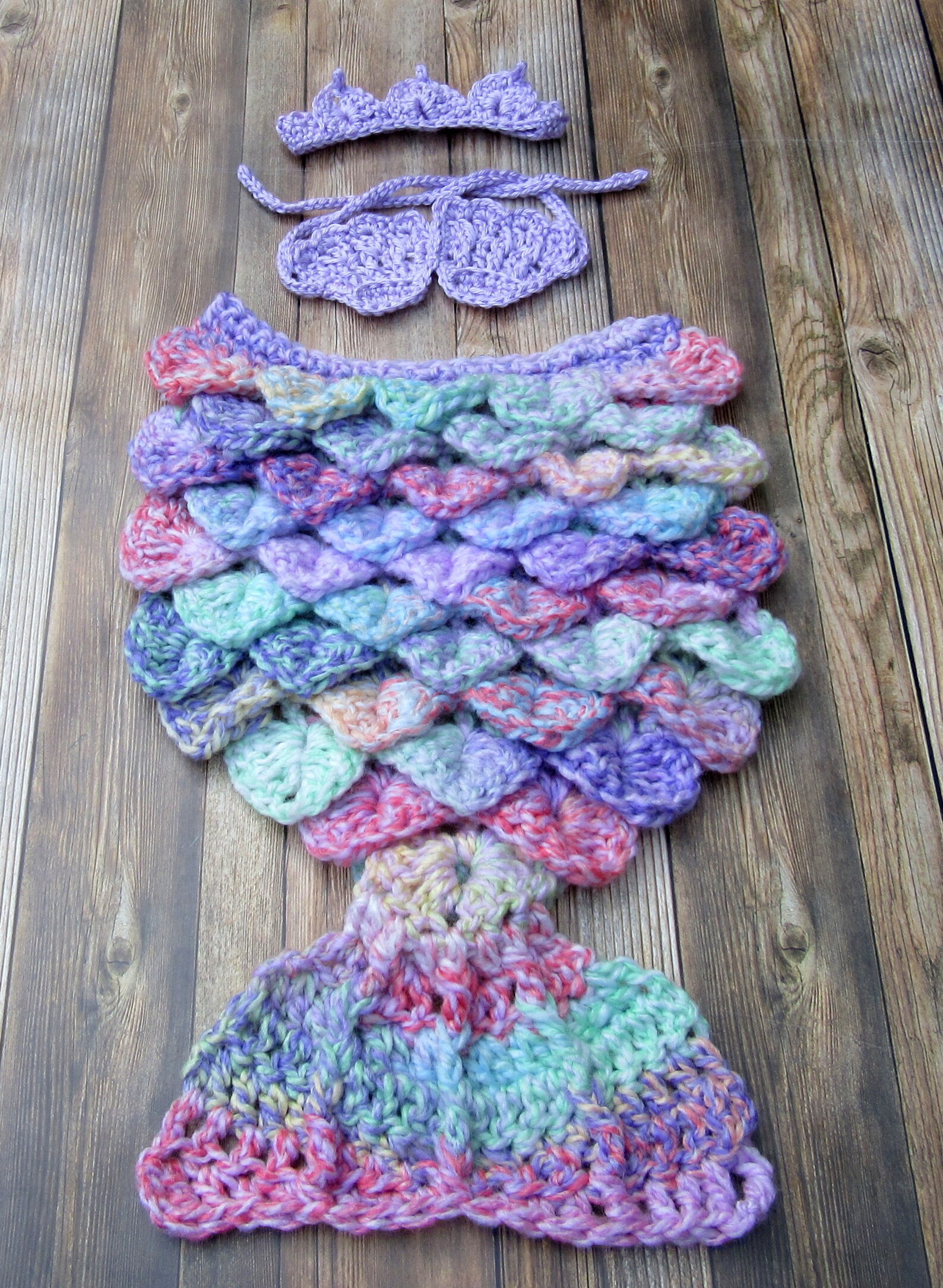 Newborn Mermaid Outfit Infant Mermaid Tail Baby Mermaid Set | Etsy