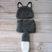 Baby Wolf Outfit, Newborn Wolf Diaper Cover Set, Baby Wolf Hat, Newborn ...