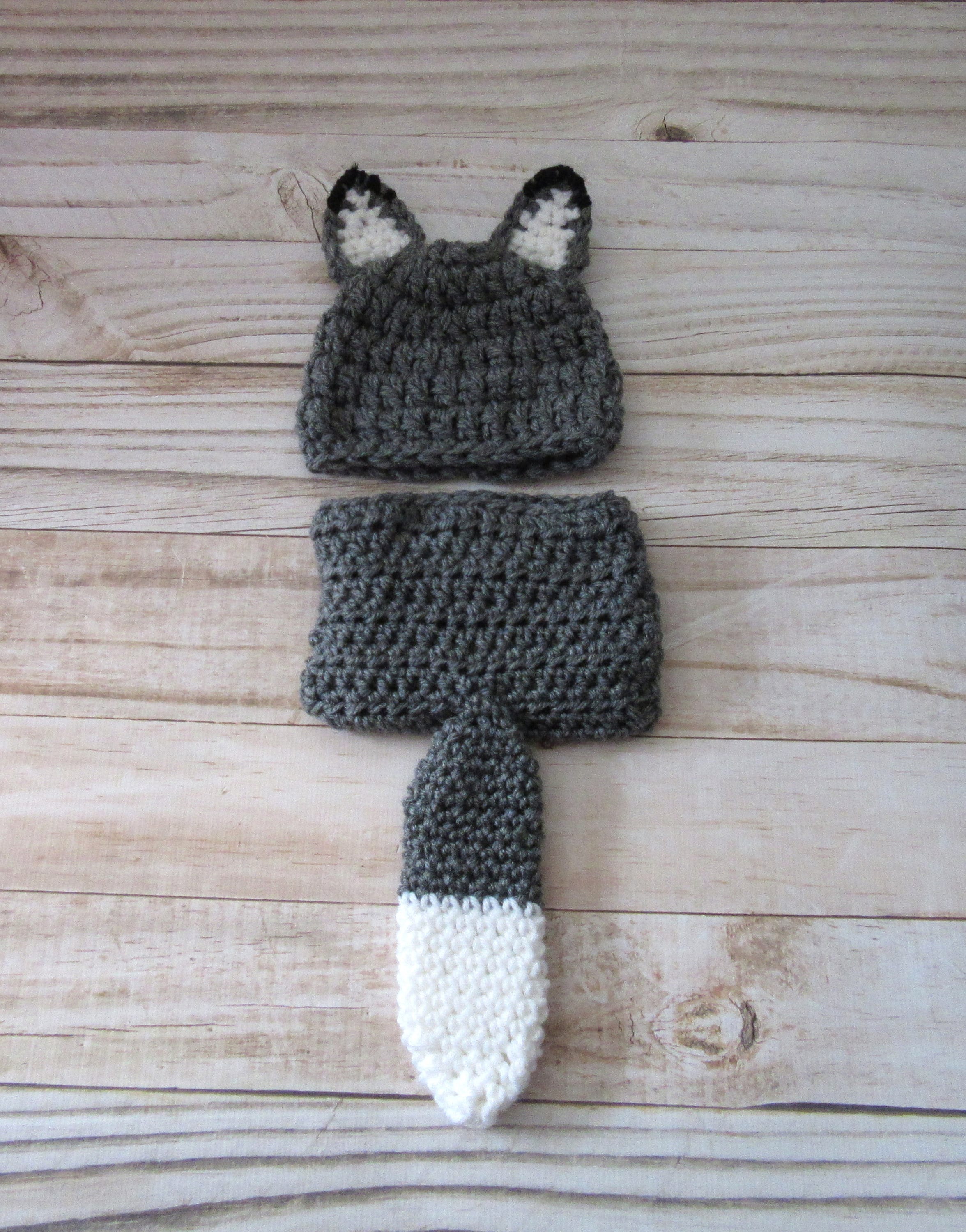 Baby Wolf Outfit Newborn Wolf Diaper Cover Set Baby Wolf | Etsy