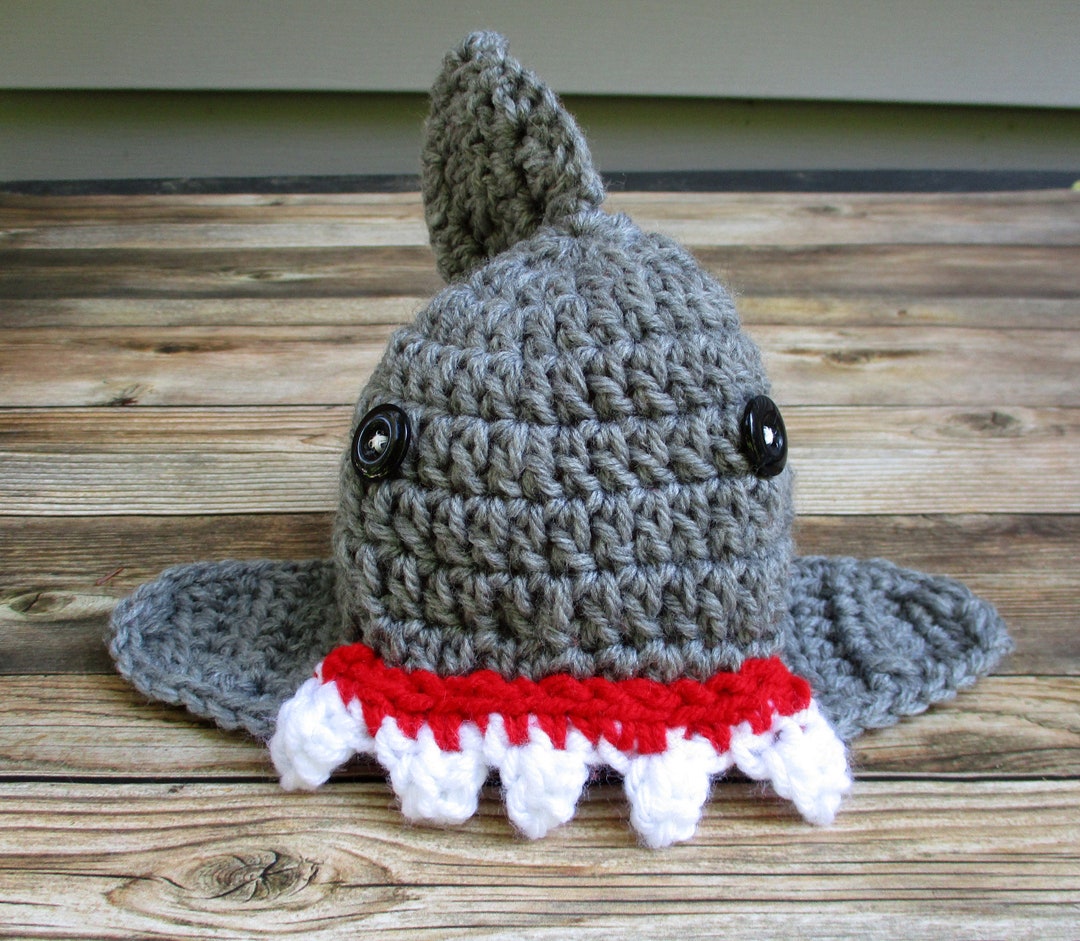 Baby Shark Hat, Newborn Shark Beanie, Baby Hat, Baby Halloween Costume ...