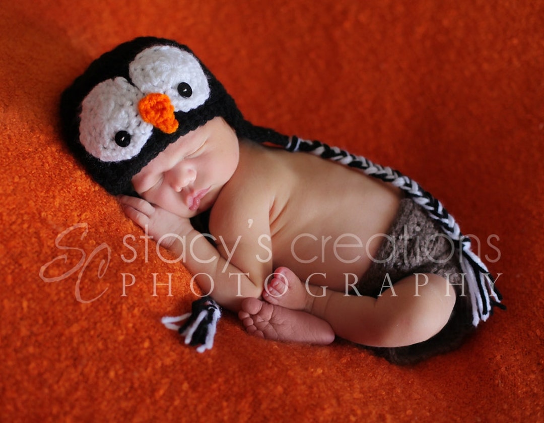Baby Hat, Baby Penguin Hat, Baby Boy Hat, Baby Girl Hat, Halloween Baby ...
