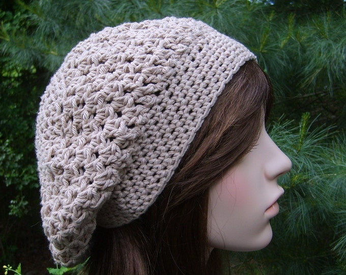 Adult Hat - Beret - Rasta- Snood in Jute - Etsy