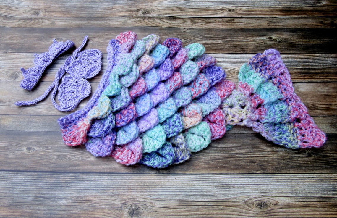 Newborn Mermaid Outfit Infant Mermaid Tail Baby Mermaid Set | Etsy