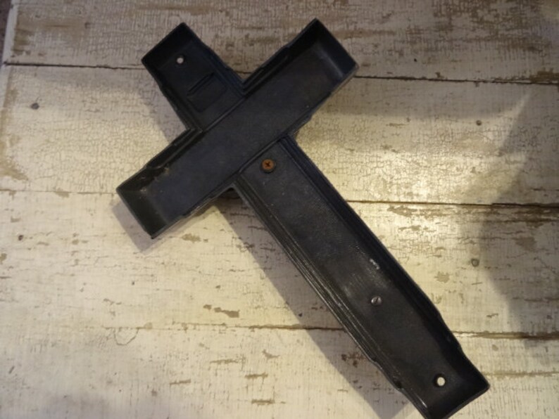 Vintage Heavy Metal Jesus Cross Shabby - Etsy