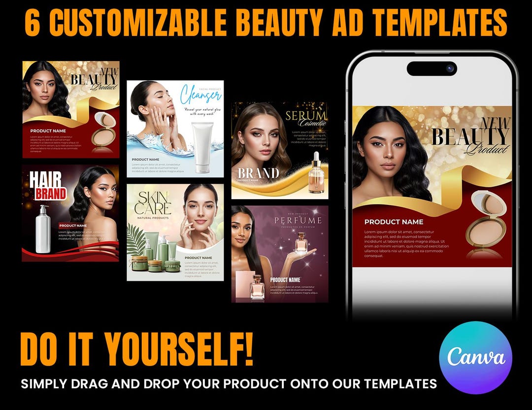 Customizable Beauty Product Ad Templates | Beauty Ads | Beauty Product ...