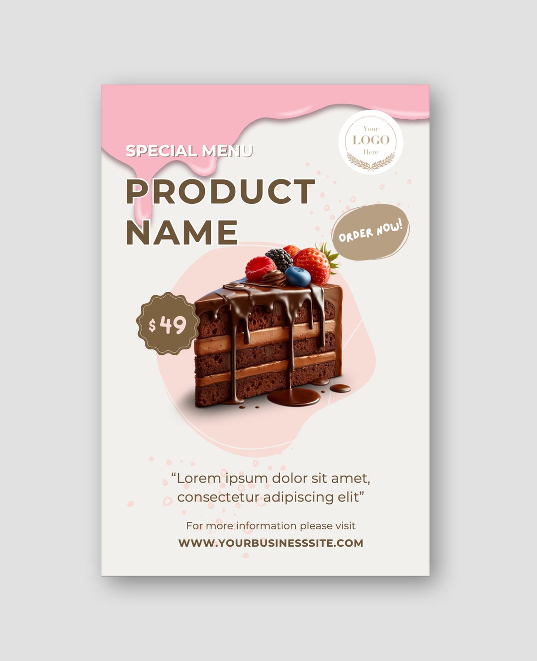 Special Offer Card Editable Canva Template, Brochure, Business Card ...