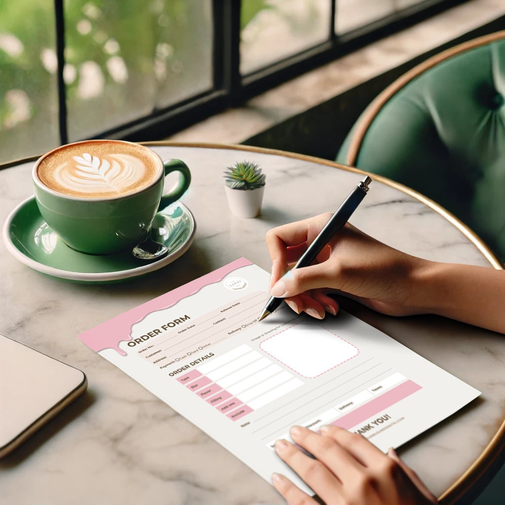 Bakery Order Form Canva Template, Food Bakery, Editable Bakery Order ...