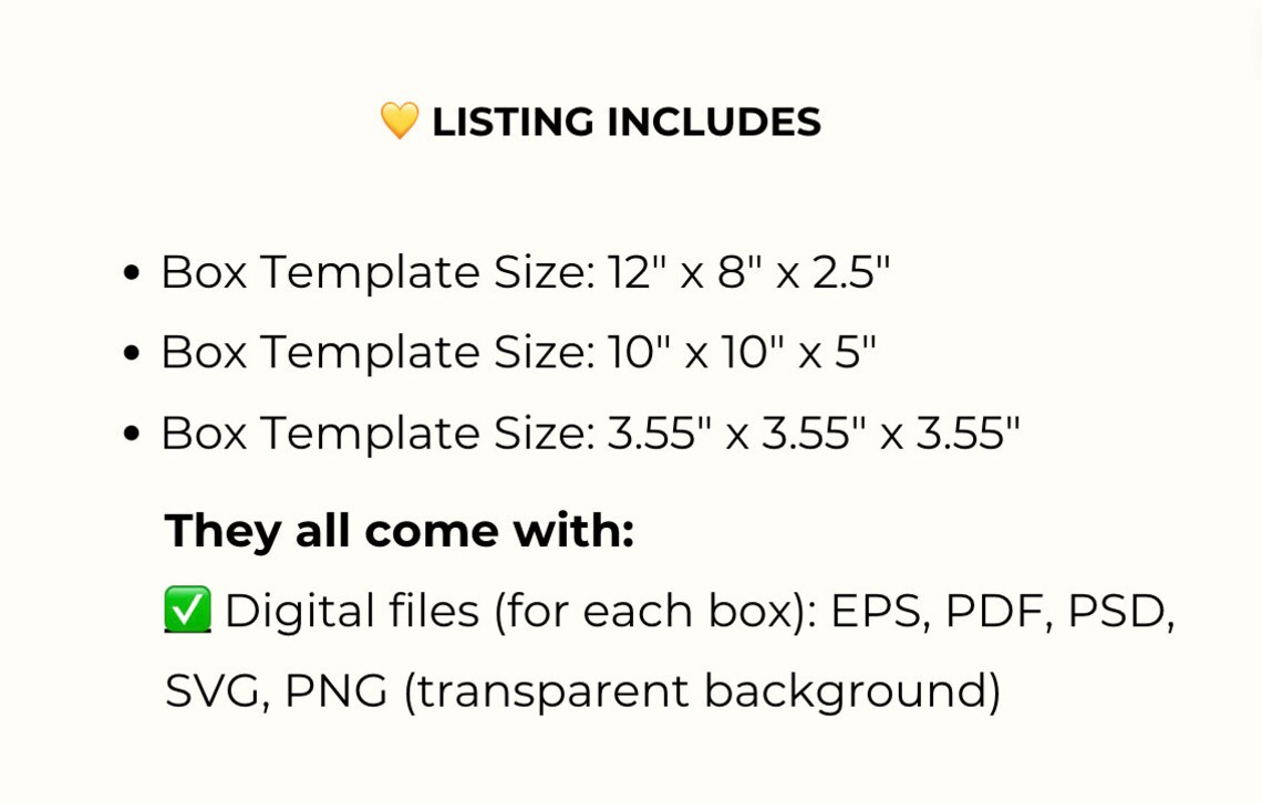 Editable Box Template 3 Sizes via Canva Customizable Packaging Design ...