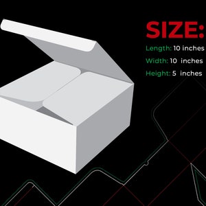 Editable Box Template (10"x10"x5") via Canva - Customizable Packaging ...