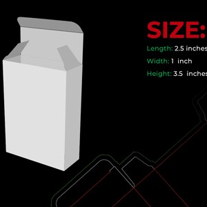 Vape Cartridge Box Template Peach Flavor 2.5x1x3.5 Editable via Canva ...