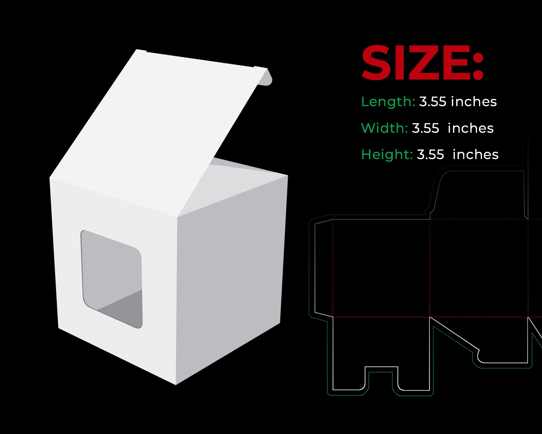 Editable Box Template 3 Sizes via Canva Customizable Packaging Design ...