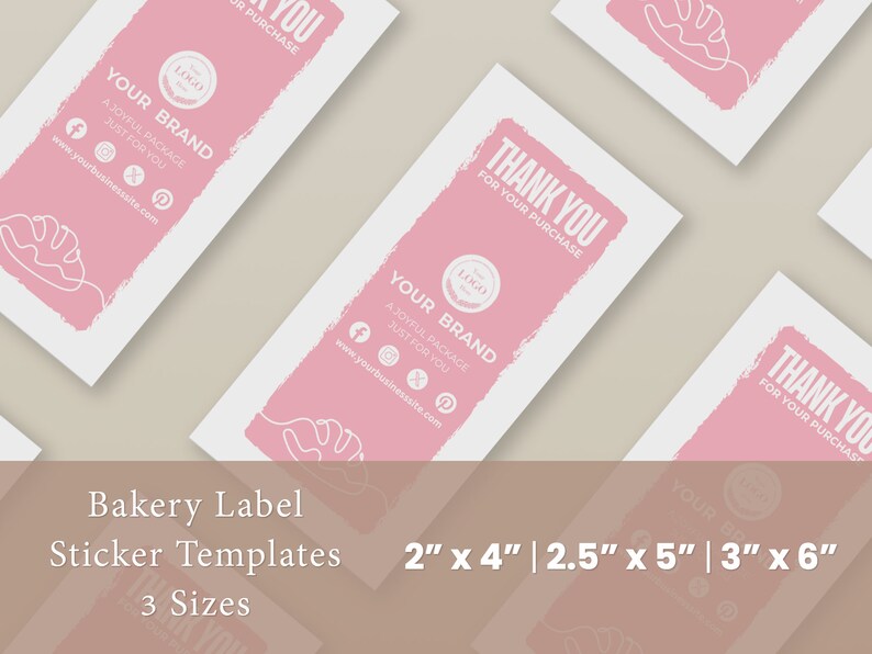 Complete Design Combo: Editable Bakery Box Template With Pattern and ...