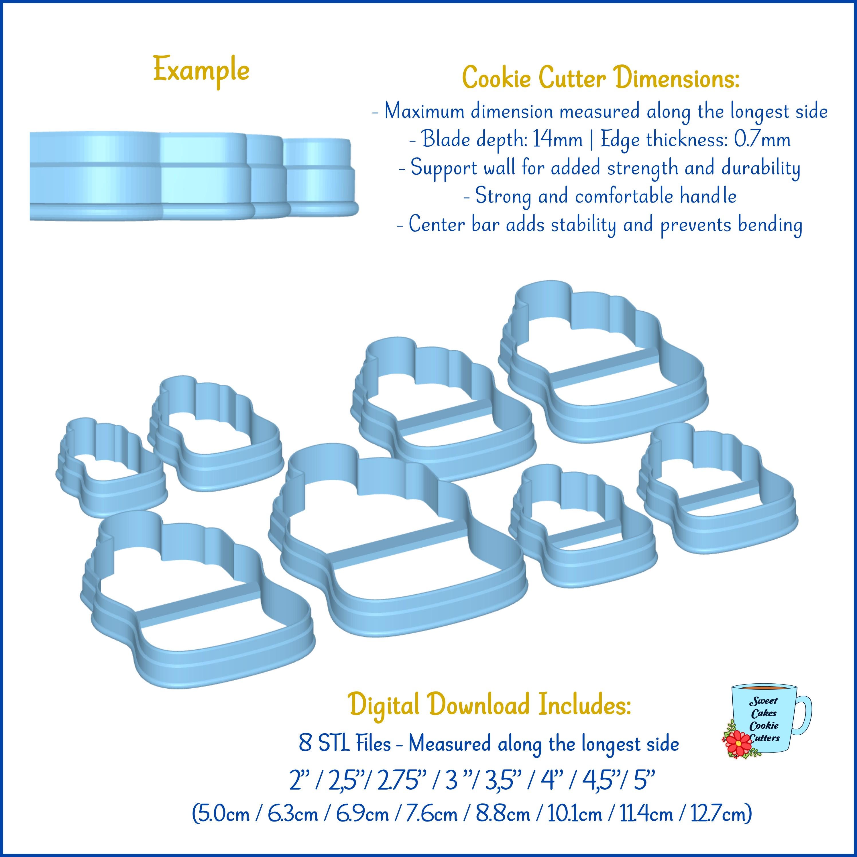 Apple Basket Cookie Cutter STL Files: Autumn Baking (digital Download ...