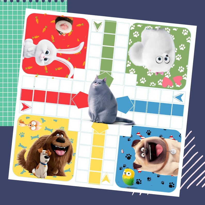 Secret Life of Pets Ludo Board Game – Digital Download | Printable "don ...