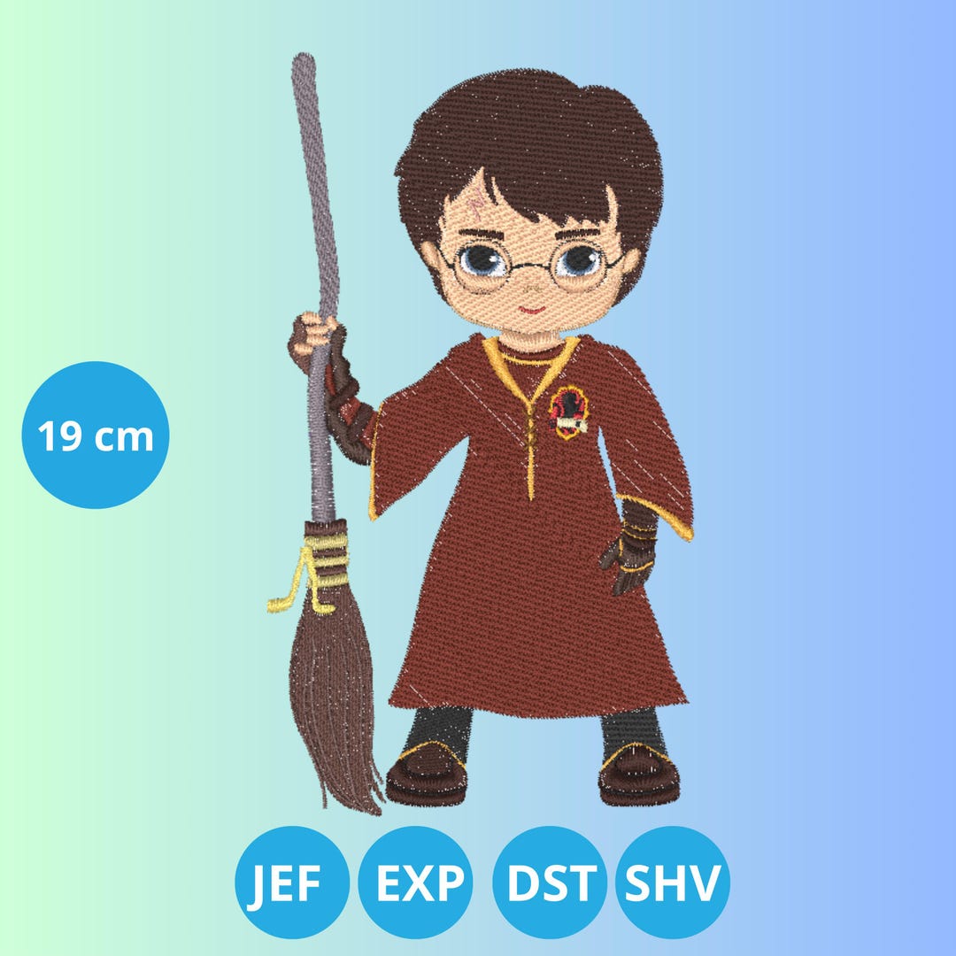 Harry Potter Machine Embroidery Design A Magical Addition to Your ...