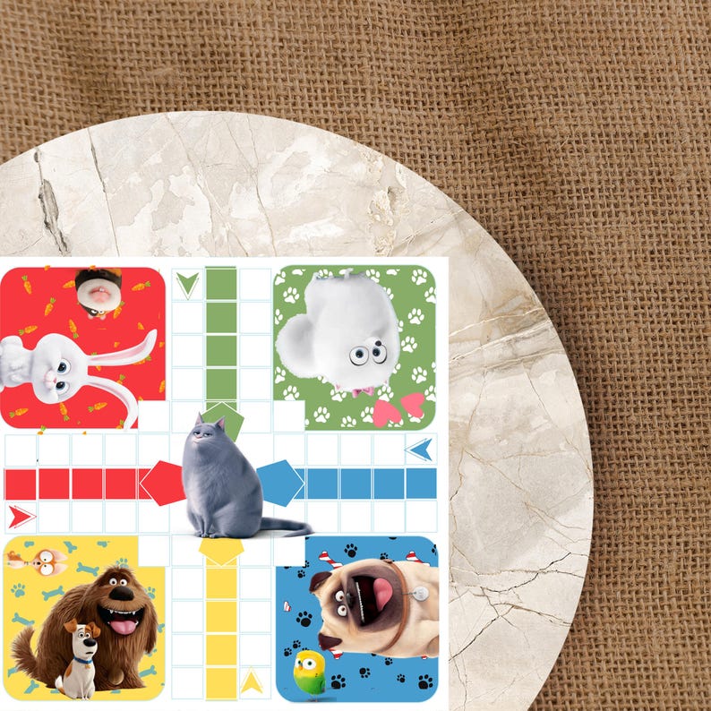 Secret Life of Pets Ludo Board Game – Digital Download | Printable "don ...