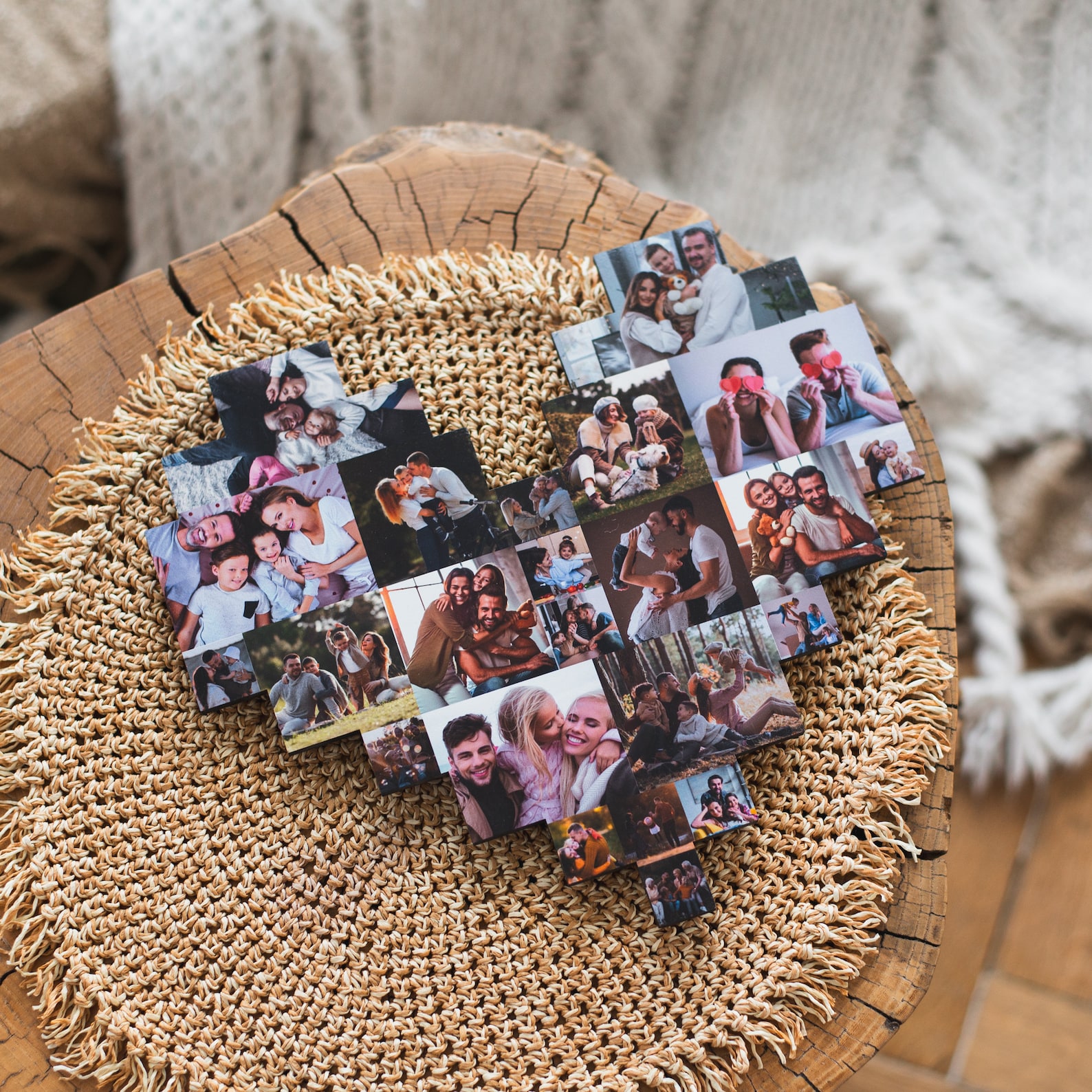 Heart Shaped Collage Frame, Photo Collage Heart, Photo Collage Gift ...