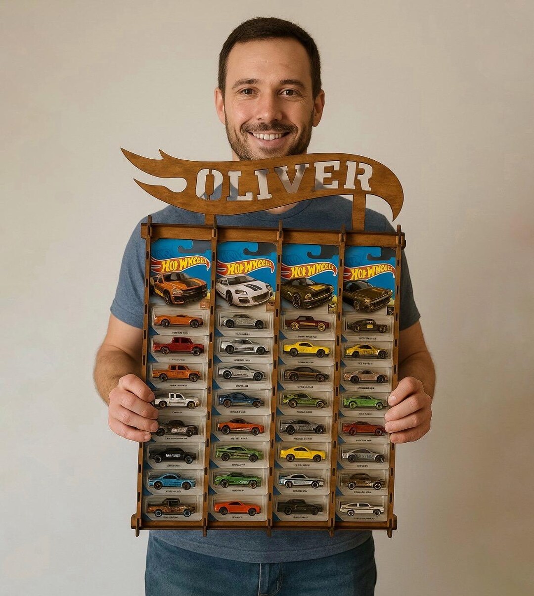 Custom Wall Toy Car Display Shelf, Toy Car Storage Organizer, Toy Car ...