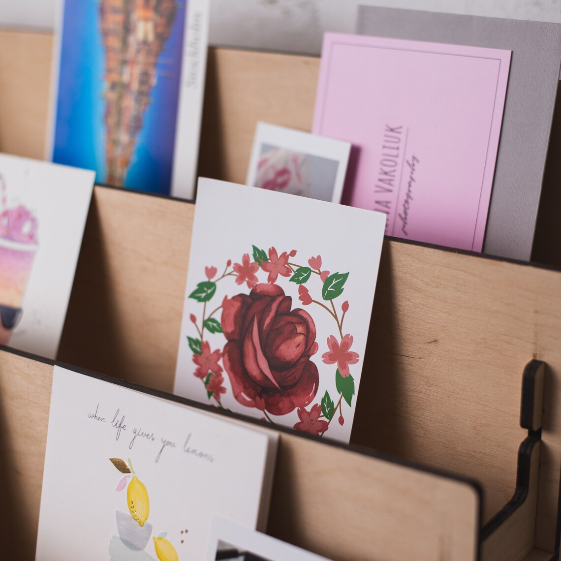 Greeting Card Display Stand, Postcard Holder, Greeting Card Holder ...
