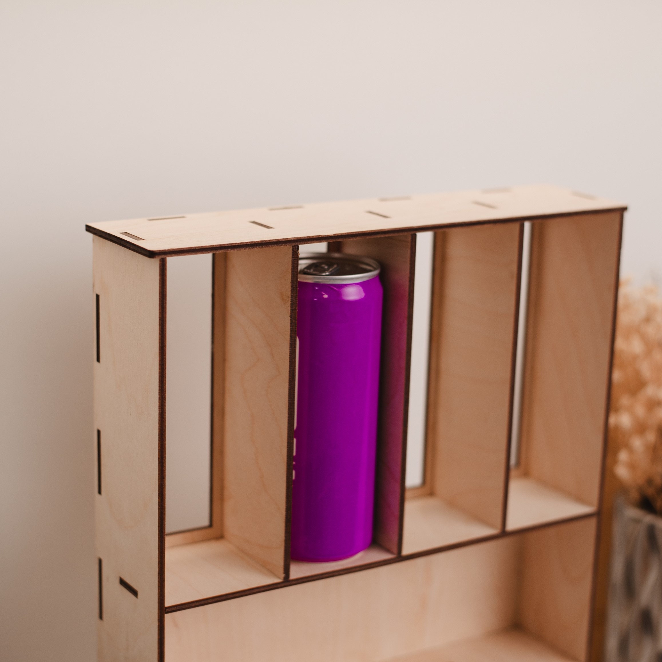 Beer Can Display Shelf, Beer Can Holder for Dad, Wooden Beer Can Stand ...