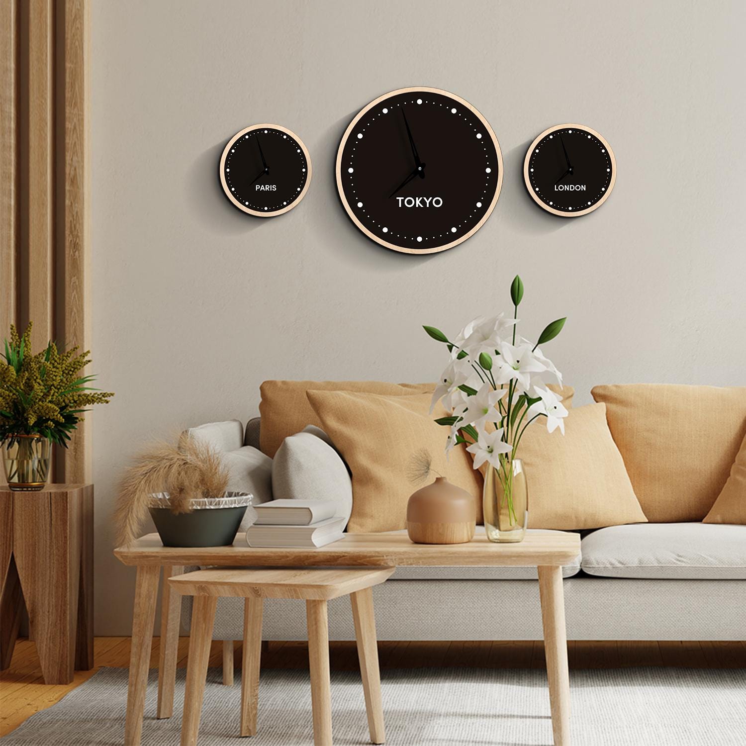 Time Zone Wall Clocks, Custom Time Zone Wall Clocks, City Wall Clock ...