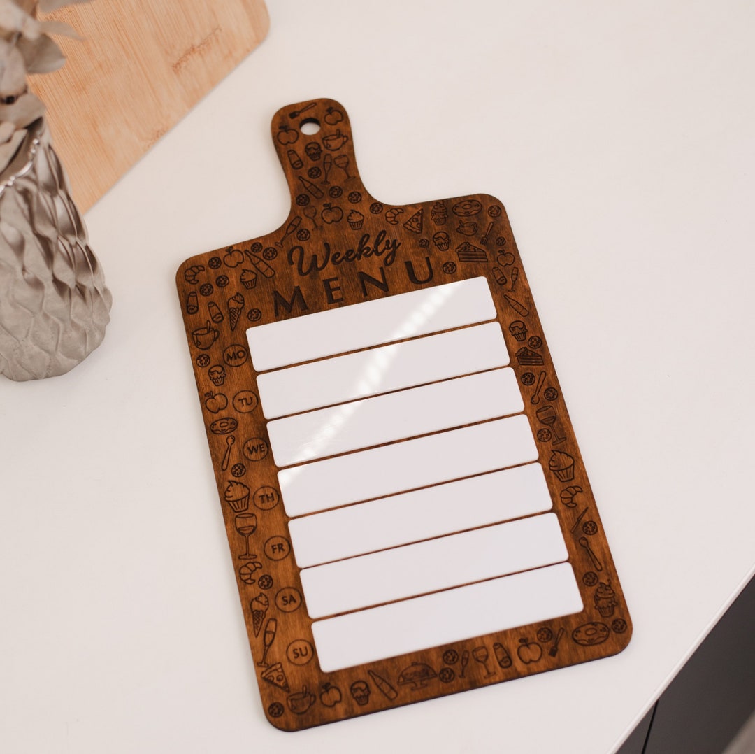 Kitchen Weekly Menu, Weekly Menu Board, Menu Whiteboard, Meal Planner ...