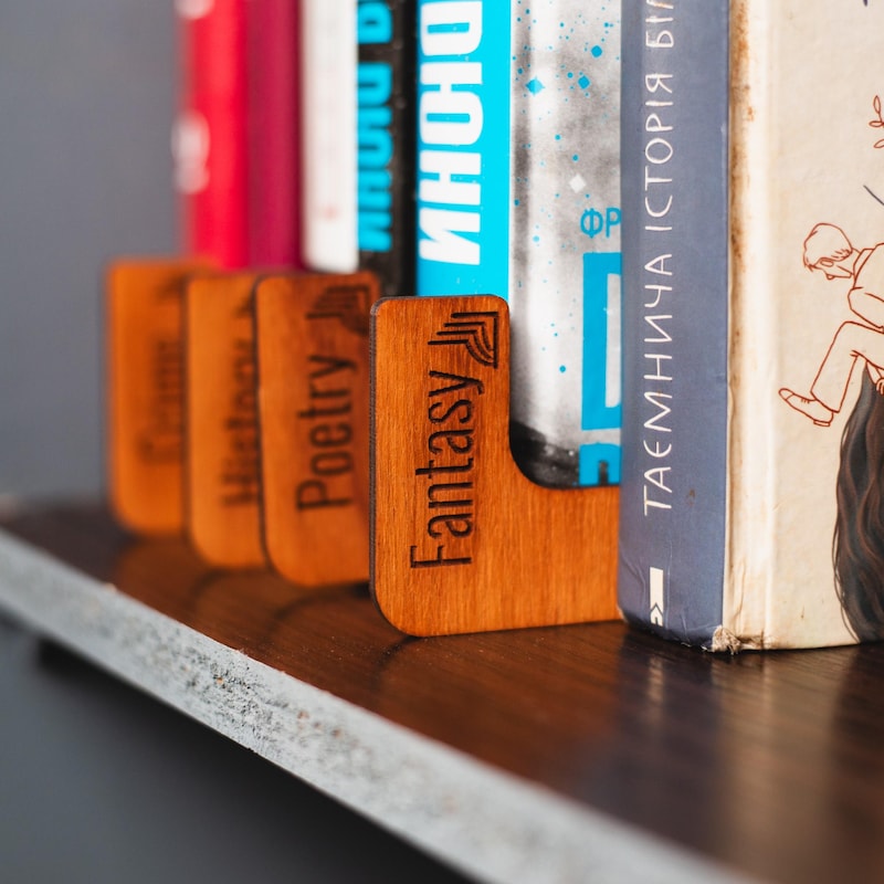 Bookshelf Dividers - Etsy