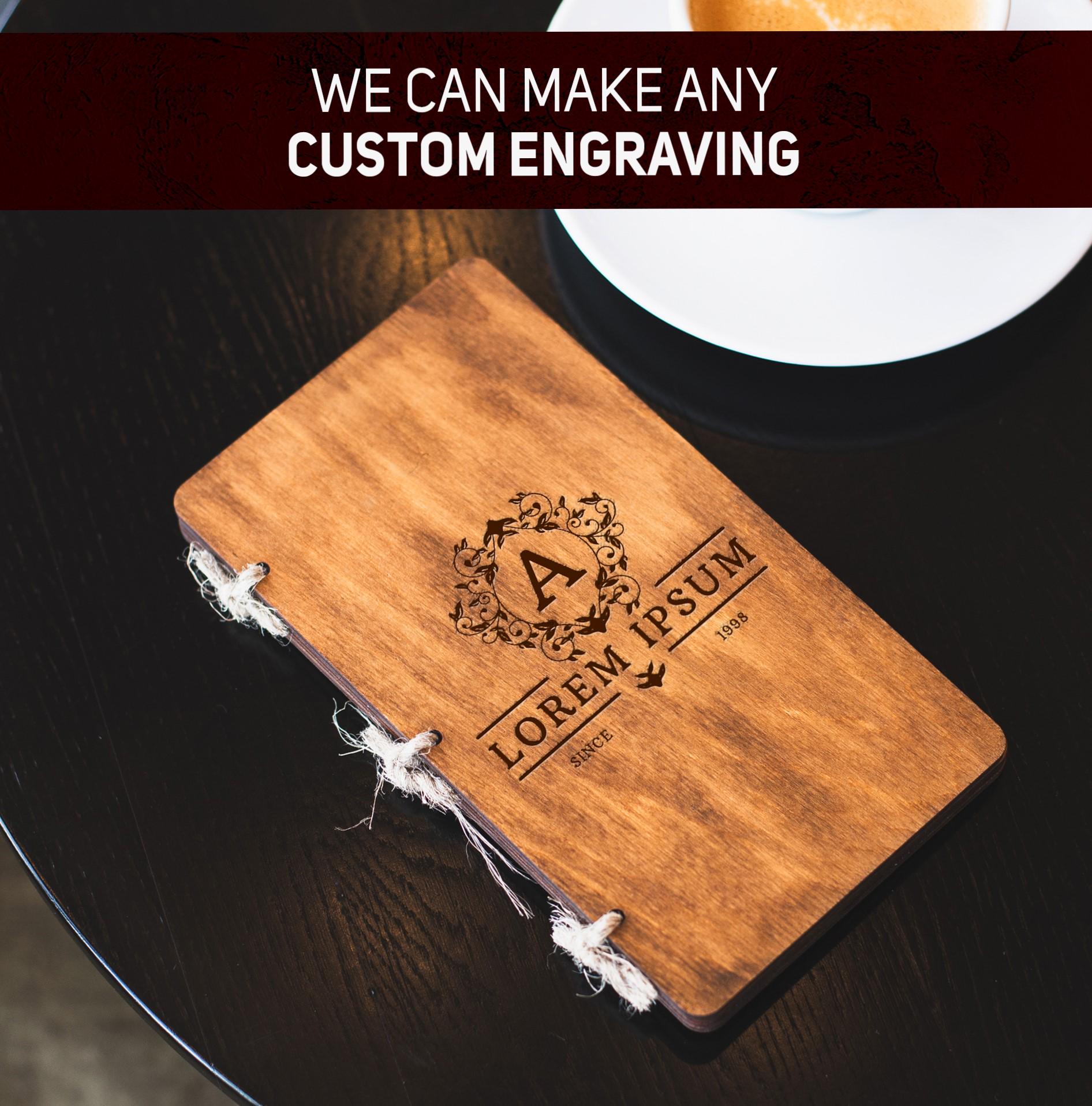 Check Presenter Wood, Receipt Holder, Custom Check Presenter, Check ...