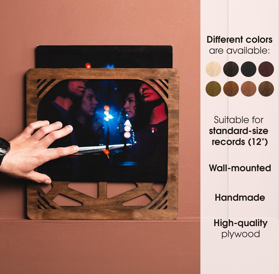 Vinyl Record Wall Frame, Wood Vinyl Frame, Wood Lp Frame, Vinyl Records ...