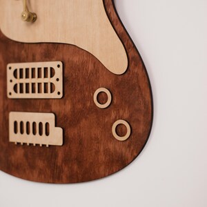 Guitar Wall Clock, Music Wall Clock, Guitar Room Decor, Electric Guitar ...