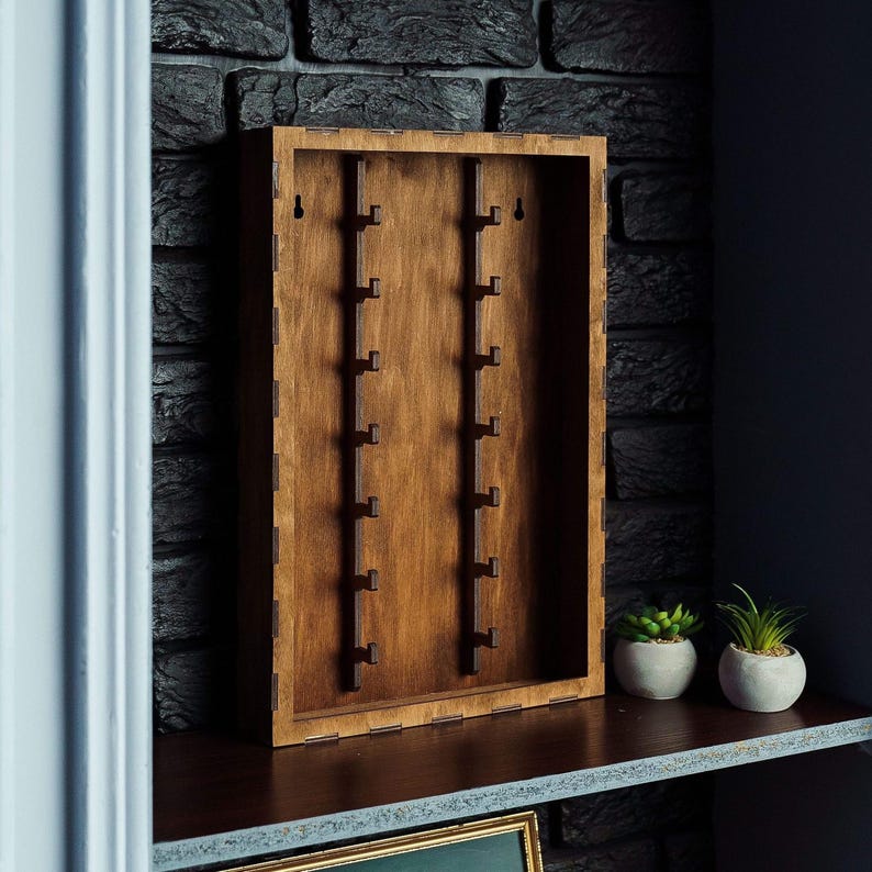 Custom Knife Display Case Wall Mounted, Pocket Knife Shelf, Pocket ...