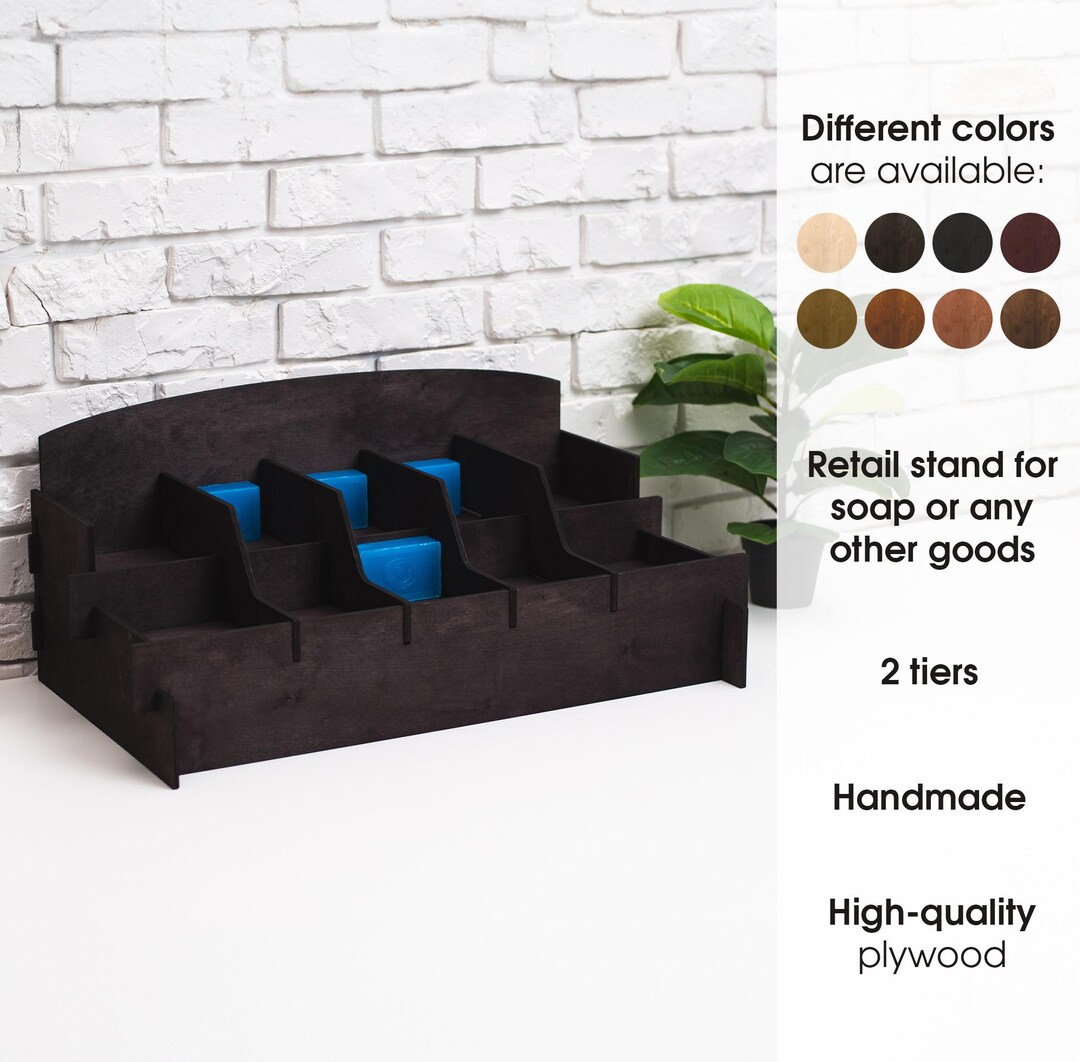 Soap Retail Stand, Soap Display for Counter, Soap Display Stand Wooden ...