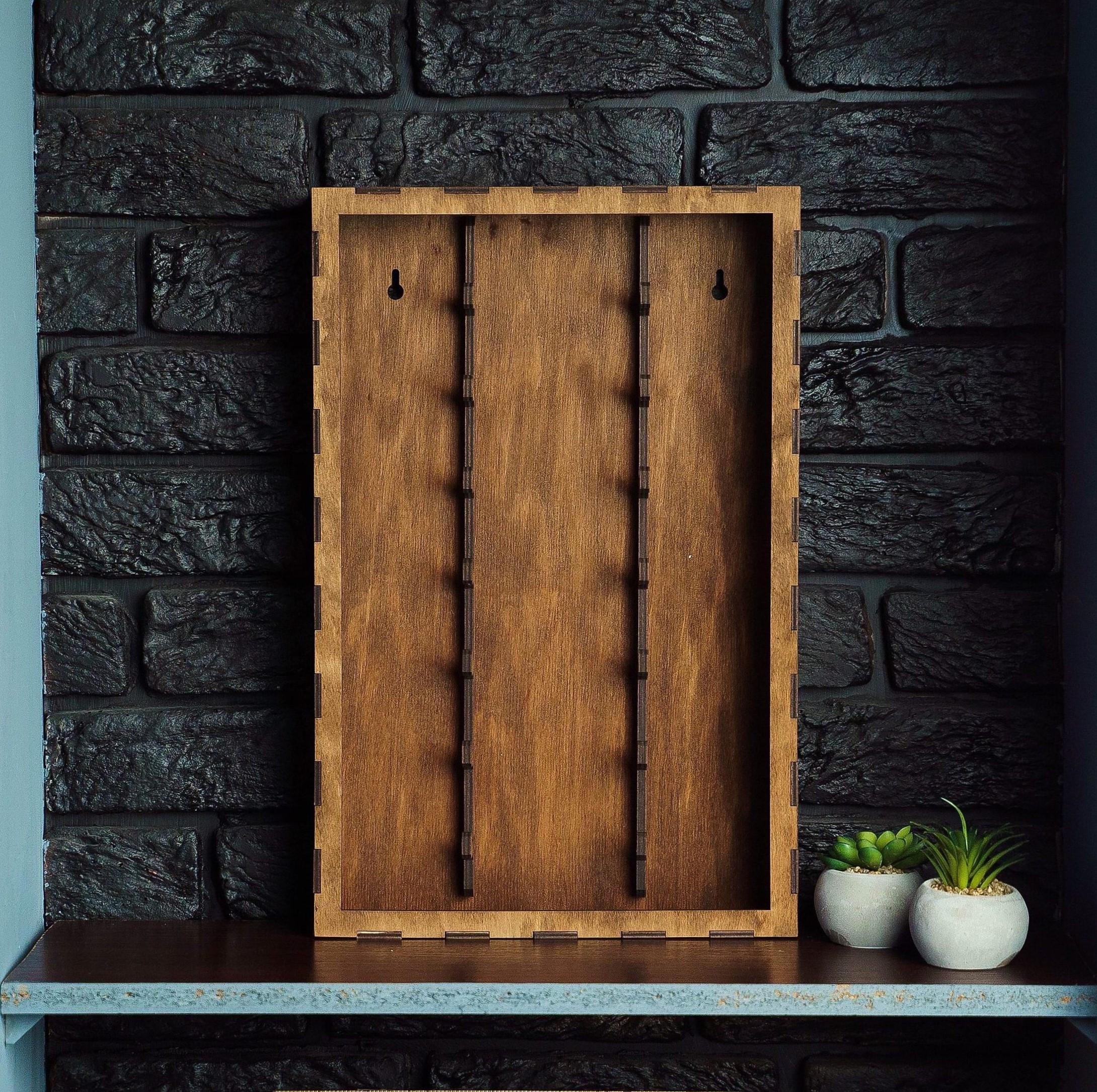 Custom Knife Display Case Wall Mounted, Pocket Knife Shelf, Pocket ...