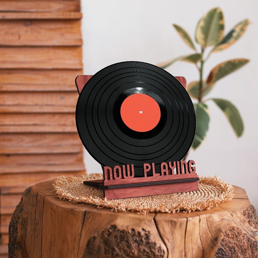 Now Playing Vinyl Record Stand, Now Playing Record Holder,now Spinning ...