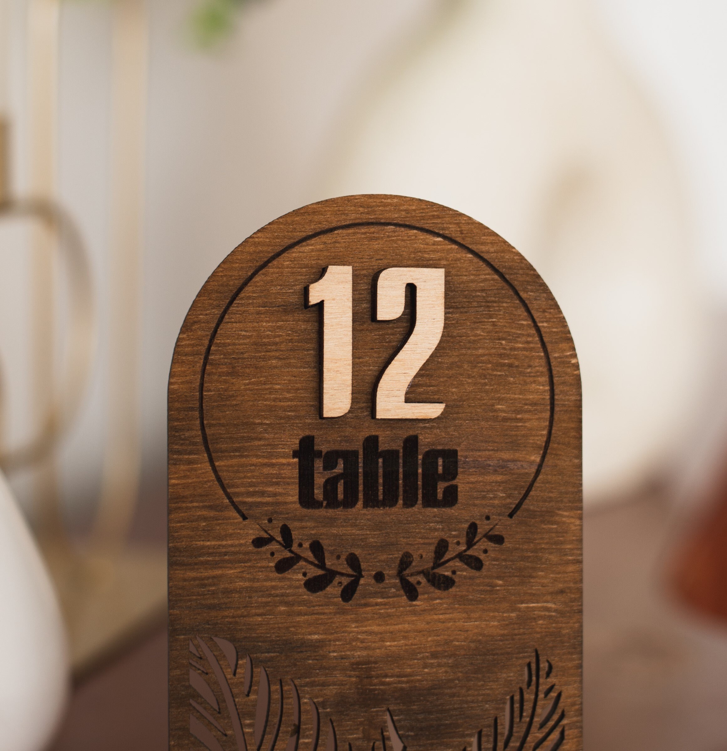 Wedding Table Numbers Wooden, Table Number Holders, Wooden Table ...