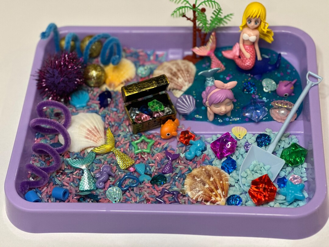 Mermaid Sensory Kit, Sensory Bin, Open Ended Play, Sensory Play ...